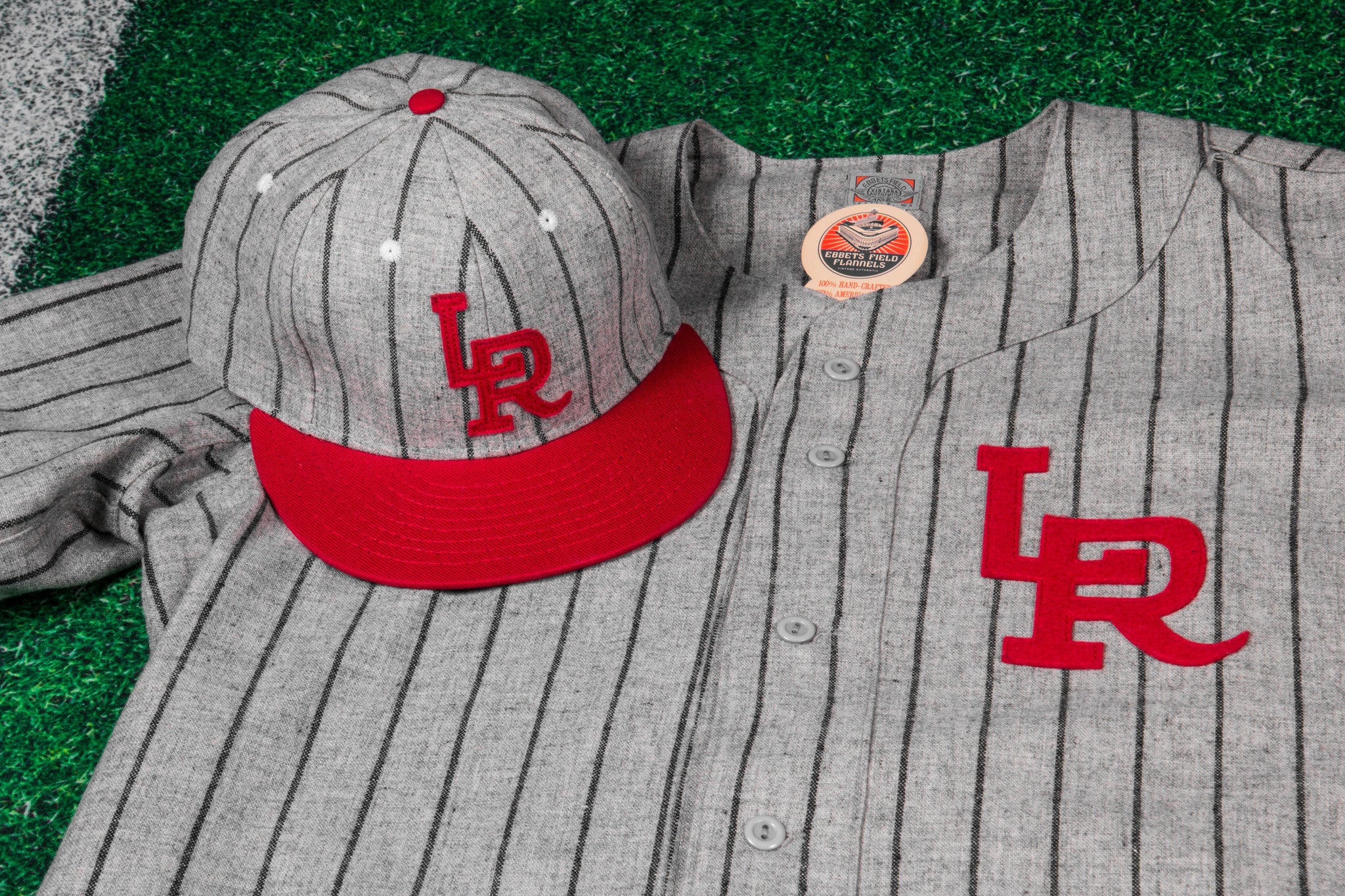 RCK x Ebbets - LR Homage Jersey (Gray/Navy-Red) – Rock City Kicks